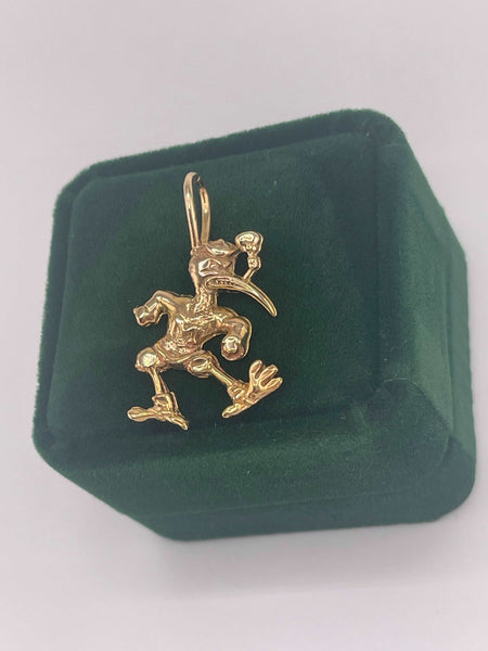 14K REAL GOLD HANDMADE MIAMI HURRICANE PENDANT Key West Finest Gold Diamond And Treasure Coins Shop By Rihanna Jewels