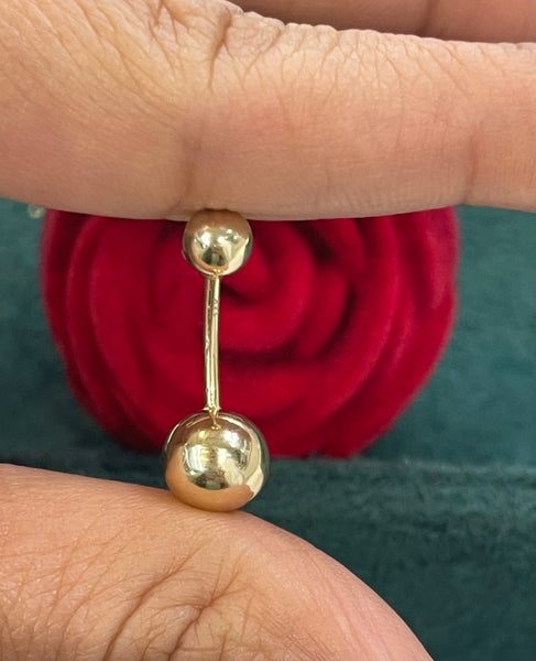 14K REAL GOLD BELLY BUTTON RING – Key West Finest Gold Daimond And ...