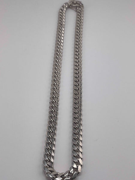 925 ITALIAN SOLID HEAVY STERLING SILVER CUBAN CHAIN 9MM – Key West ...
